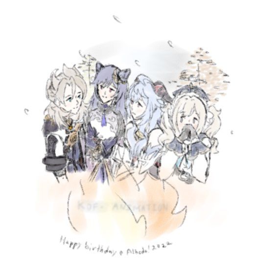 Albedo b-day art I drew last year Genshin Impact | HoYoLAB