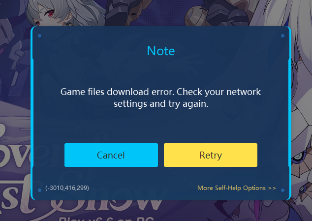 I can't download the update because of "network problems" :( Honkai Impact 3rd | HoYoLAB