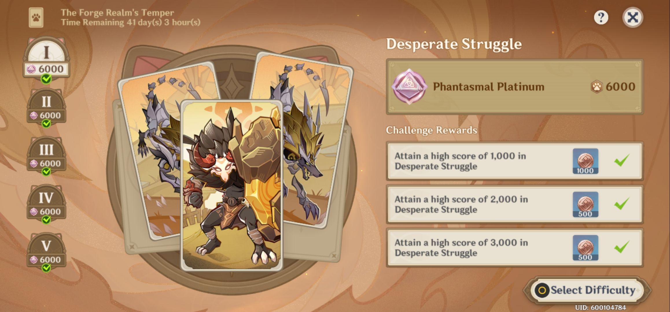 Forge Realm's Temper Full 6k Points Genshin Impact | HoYoLAB