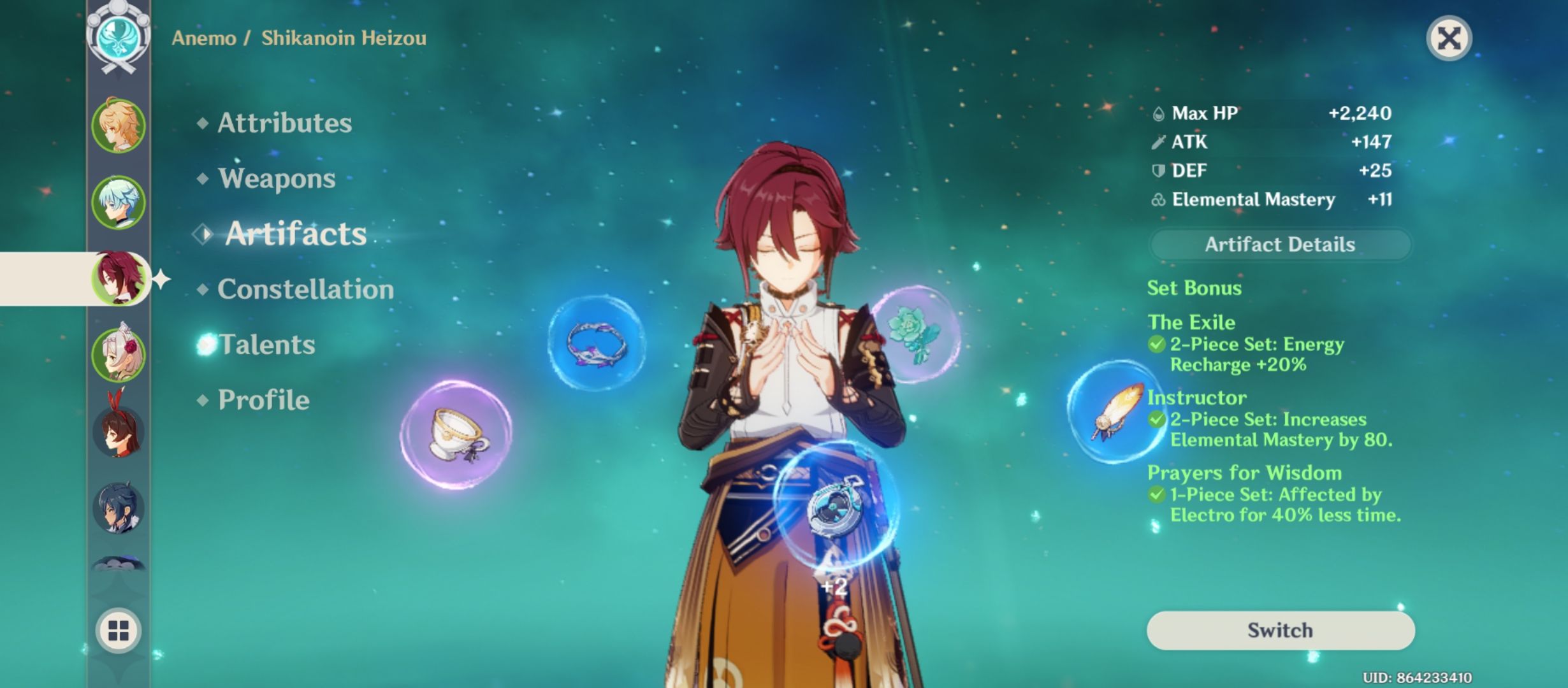 genshin impact help me build artifact for Anemo/Shikanoin Genshin ...