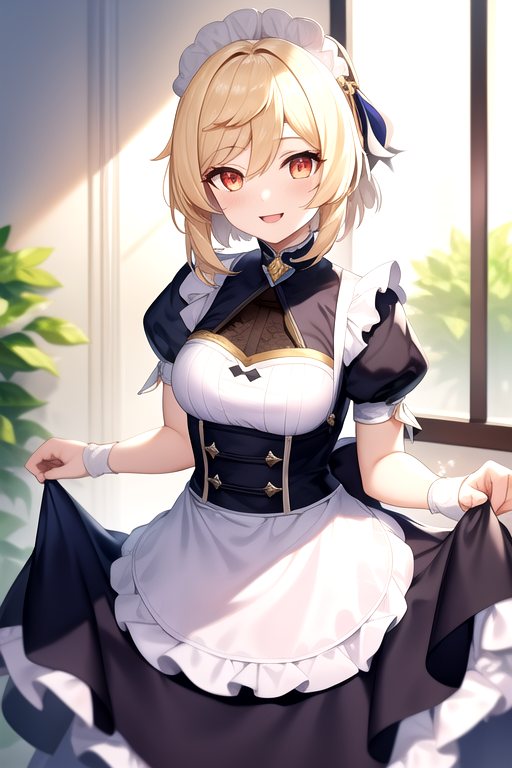 Lumine (Maid) AI Generated Genshin Impact | HoYoLAB