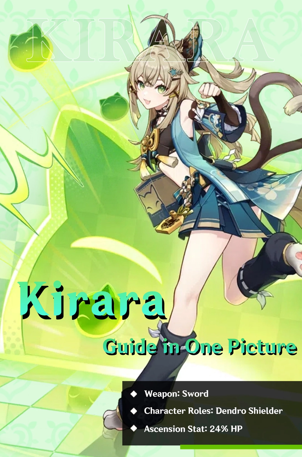 The cutest cat lady is online - Kirara Guide in One Picture Genshin ...