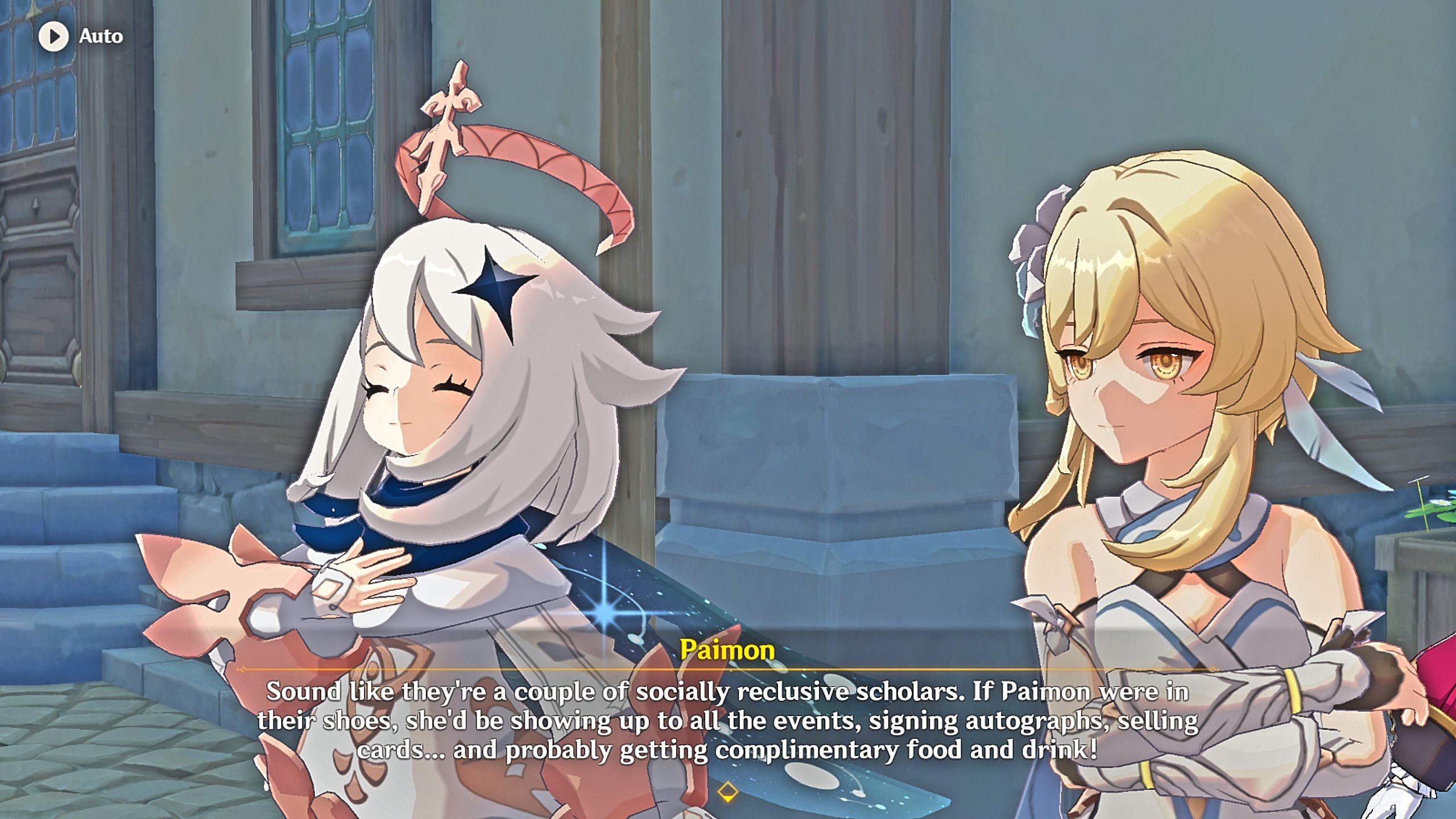 Greedy Paimon get stare of disapproval Genshin Impact | HoYoLAB