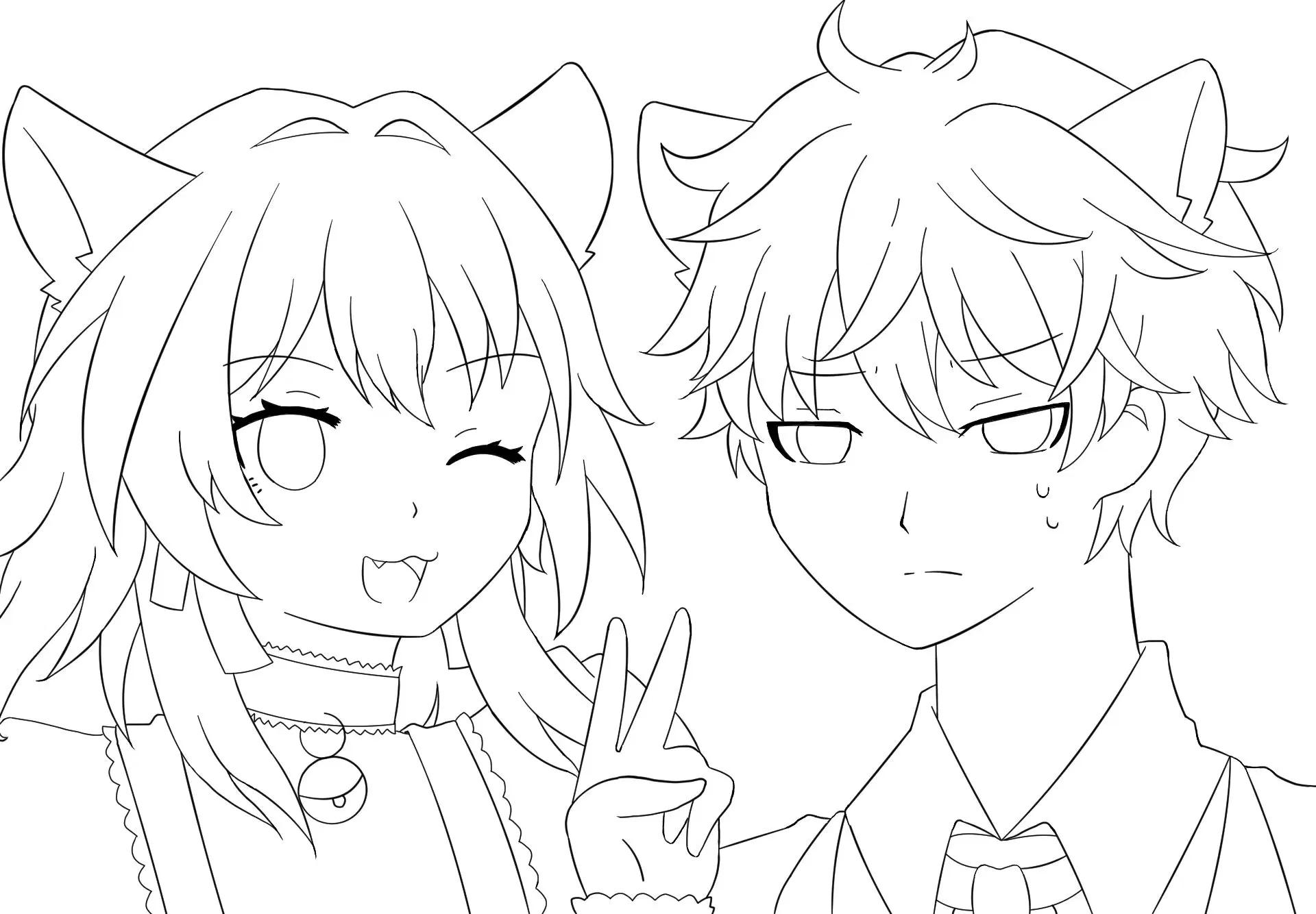 March 7th & Dan Heng Cat Cafe Honkai: Star Rail | HoYoLAB