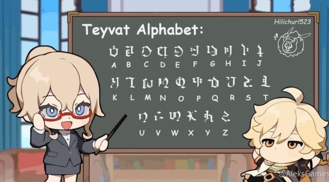 Hey y'all want to learn the Teyvat Alphabet? Genshin Impact | HoYoLAB
