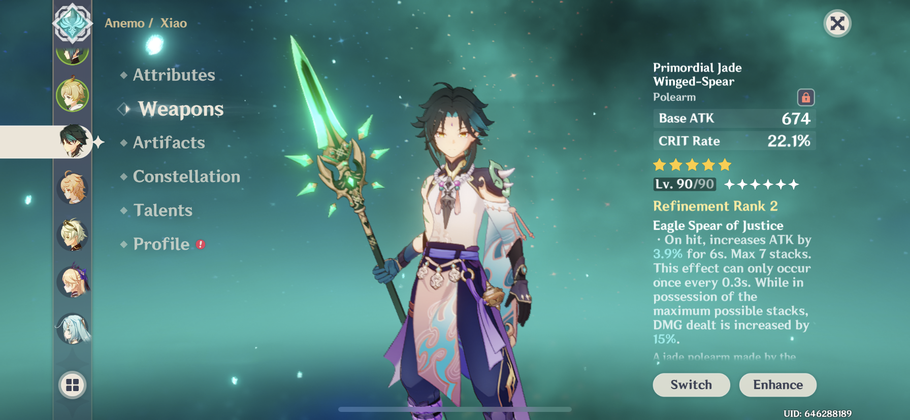 My new xiao build Genshin Impact | HoYoLAB