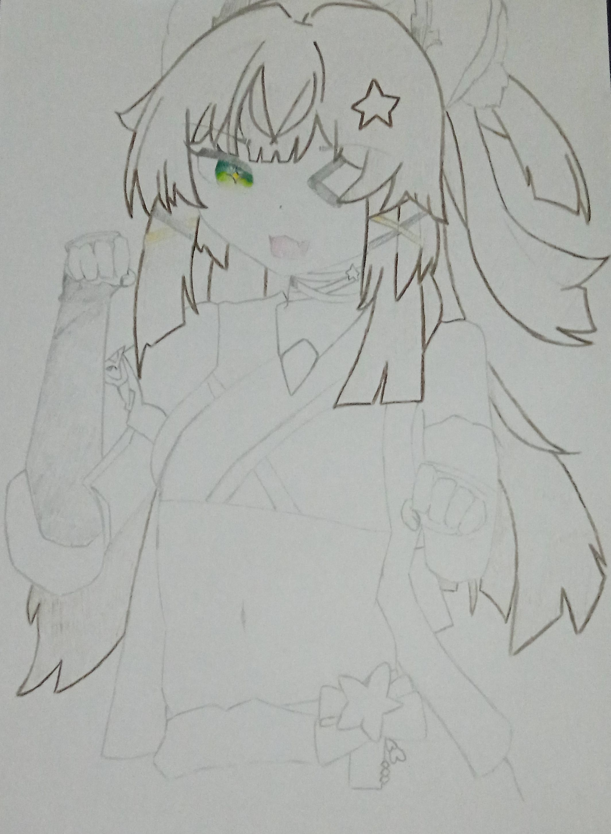 Trying to drawing kirara (not finished yet) Genshin Impact | HoYoLAB