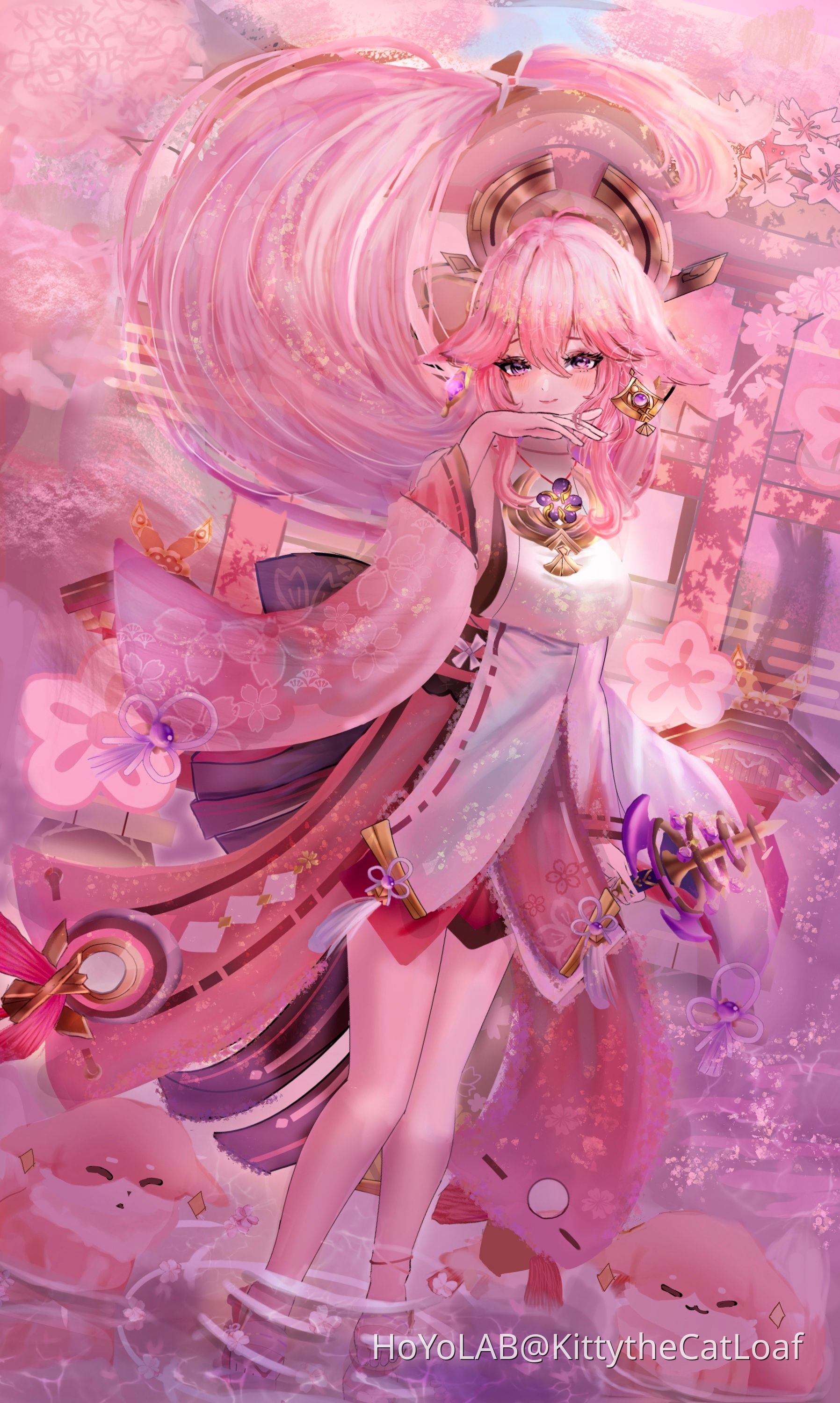 Yae Miko fanart Genshin Impact | HoYoLAB