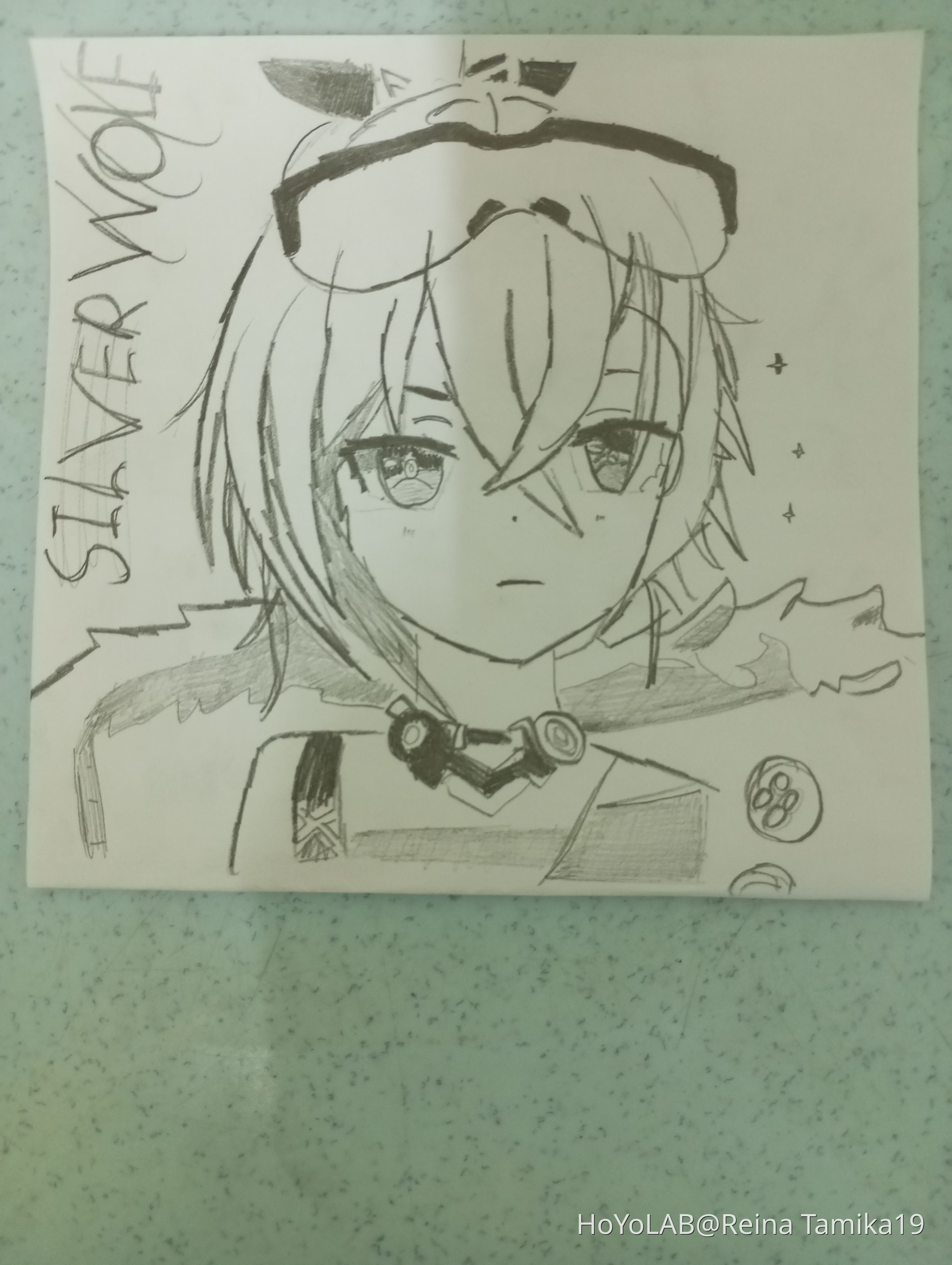 Silver Wolf drawing in paper Honkai: Star Rail | HoYoLAB