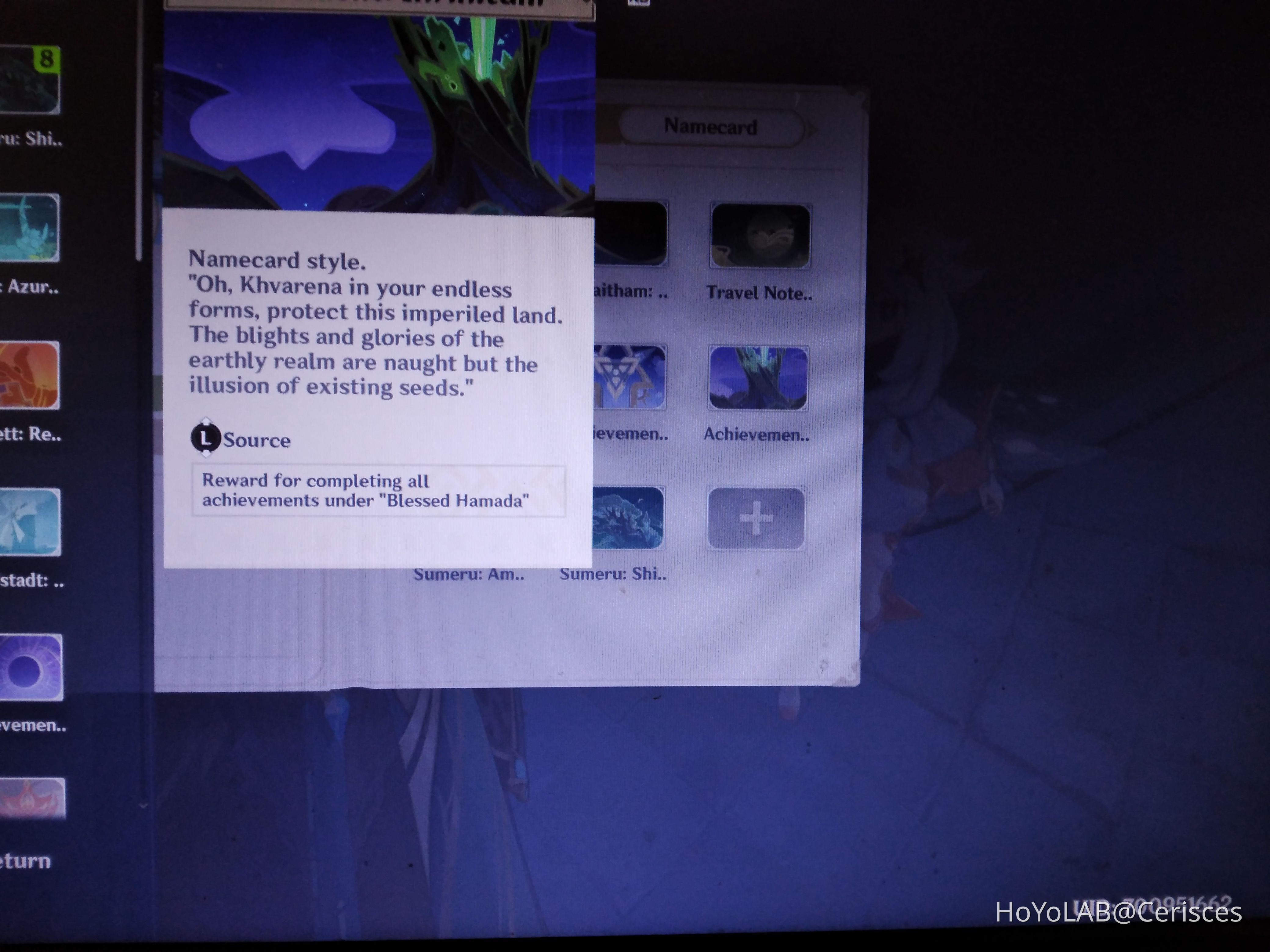 It's Blessed Hamada-San. Genshin Impact | HoYoLAB