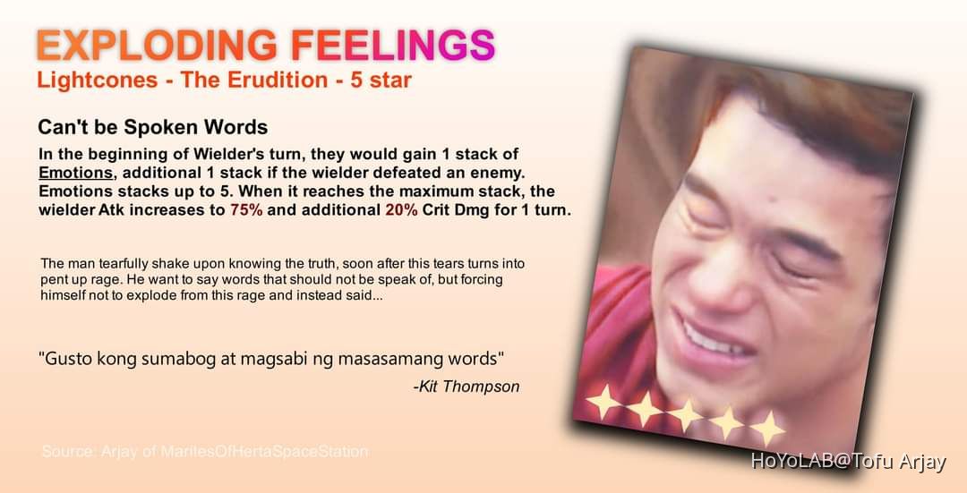 Exploding Feelings (Meme Lightcone) Honkai: Star Rail | HoYoLAB