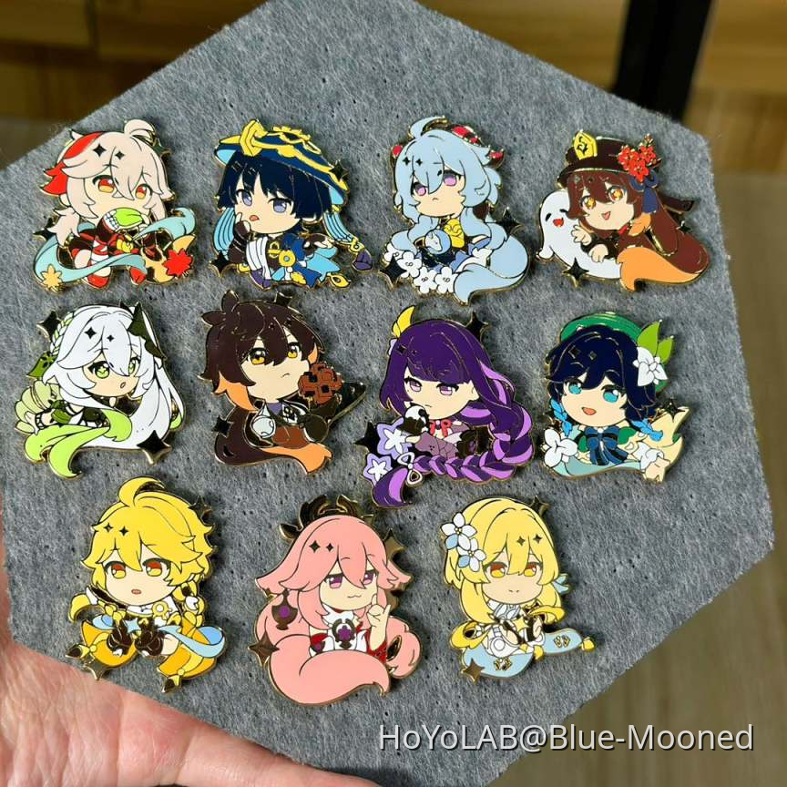 I made enamel pins! Genshin Impact | HoYoLAB
