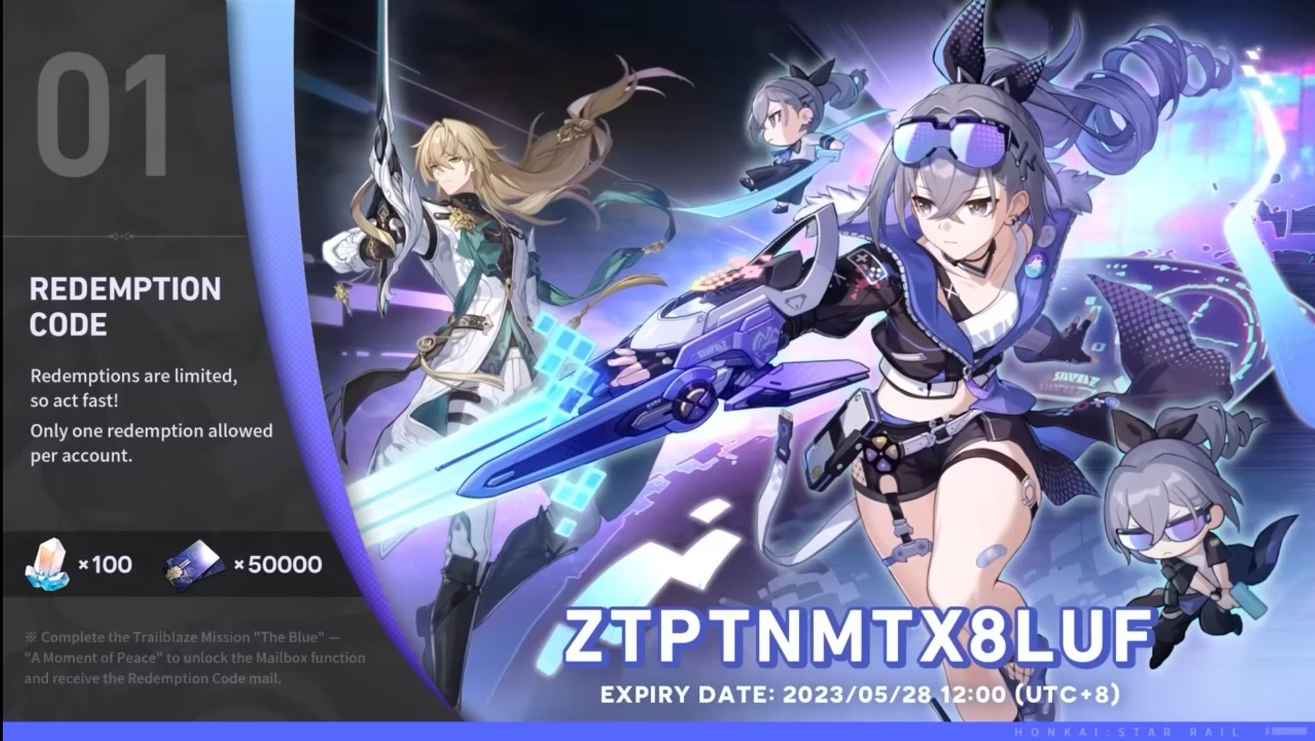 HSR V1.1 Special Program Codes Honkai: Star Rail | HoYoLAB