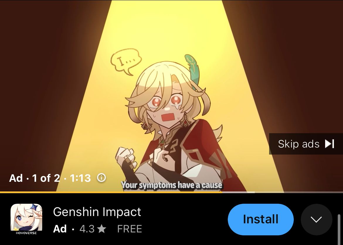 it’s actually an official ad… Genshin Impact | HoYoLAB