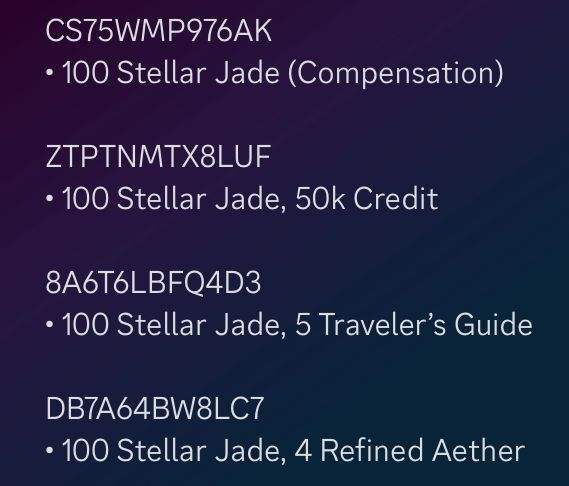 ☀️ Codes !! Honkai: Star Rail | HoYoLAB