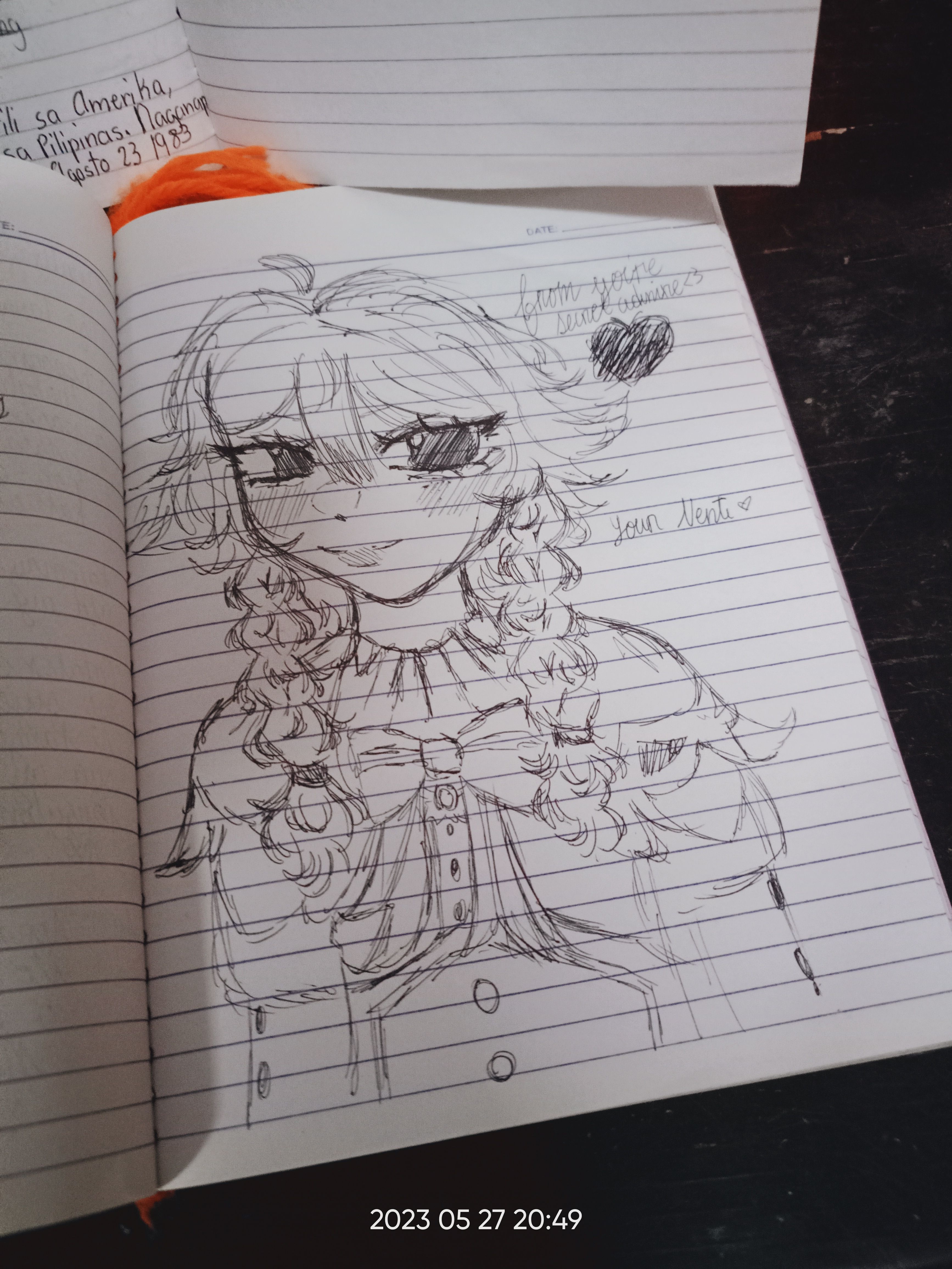 someone drew this on my notebook at school... Genshin Impact | HoYoLAB