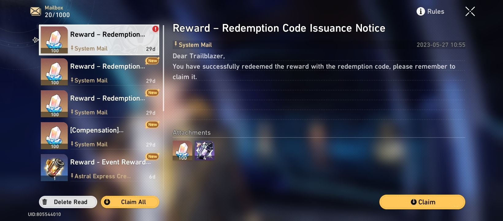 Redeem code honkai Star rail Honkai: Star Rail | HoYoLAB