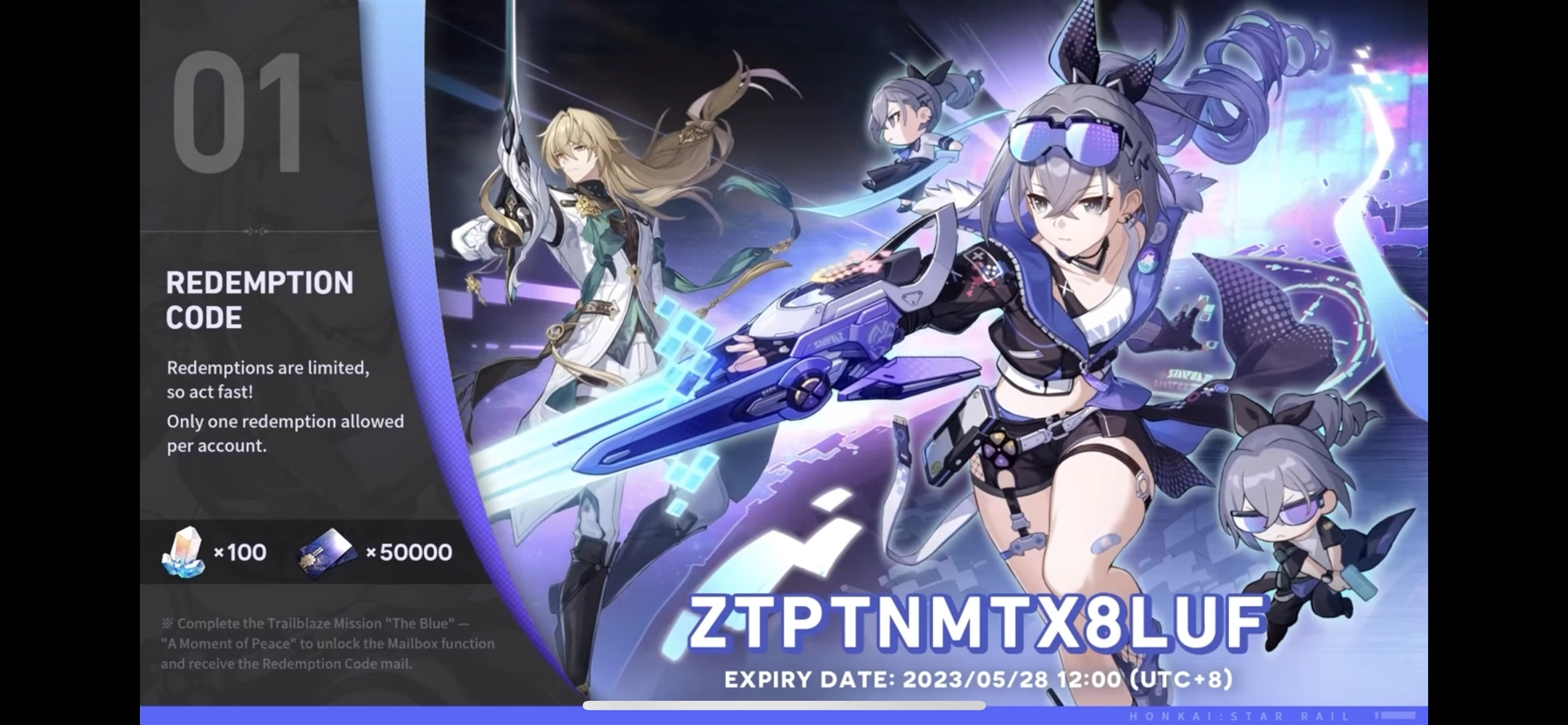 HSR redemption codes may 2023 Honkai: Star Rail | HoYoLAB