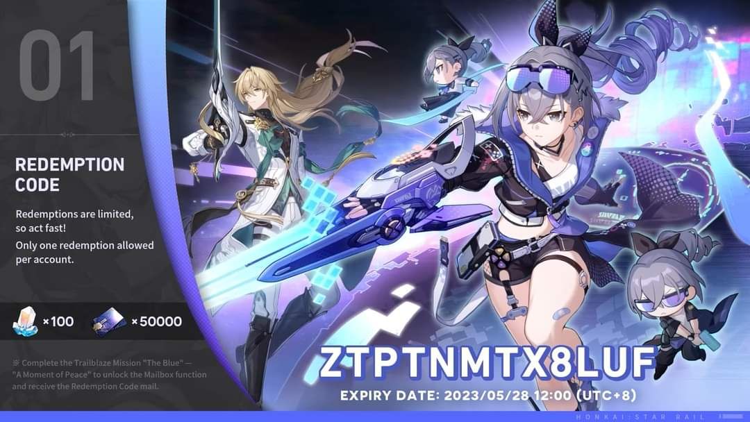 New update Redeem Code Honkai StarRail patch 1.1 Honkai: Star Rail ...