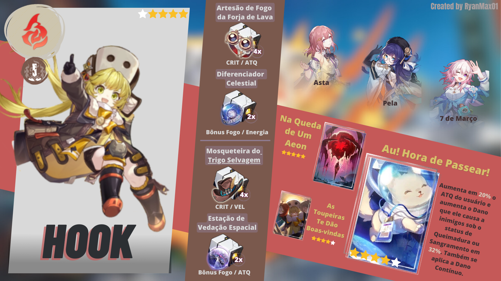 Hook: Guia Simples de Build f2p Honkai: Star Rail | HoYoLAB