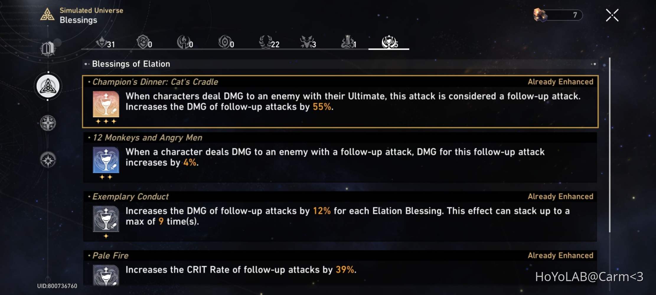 Ruan Mei Simulated Universe Event! I got lucky! World 5 Difficulty 2 ...