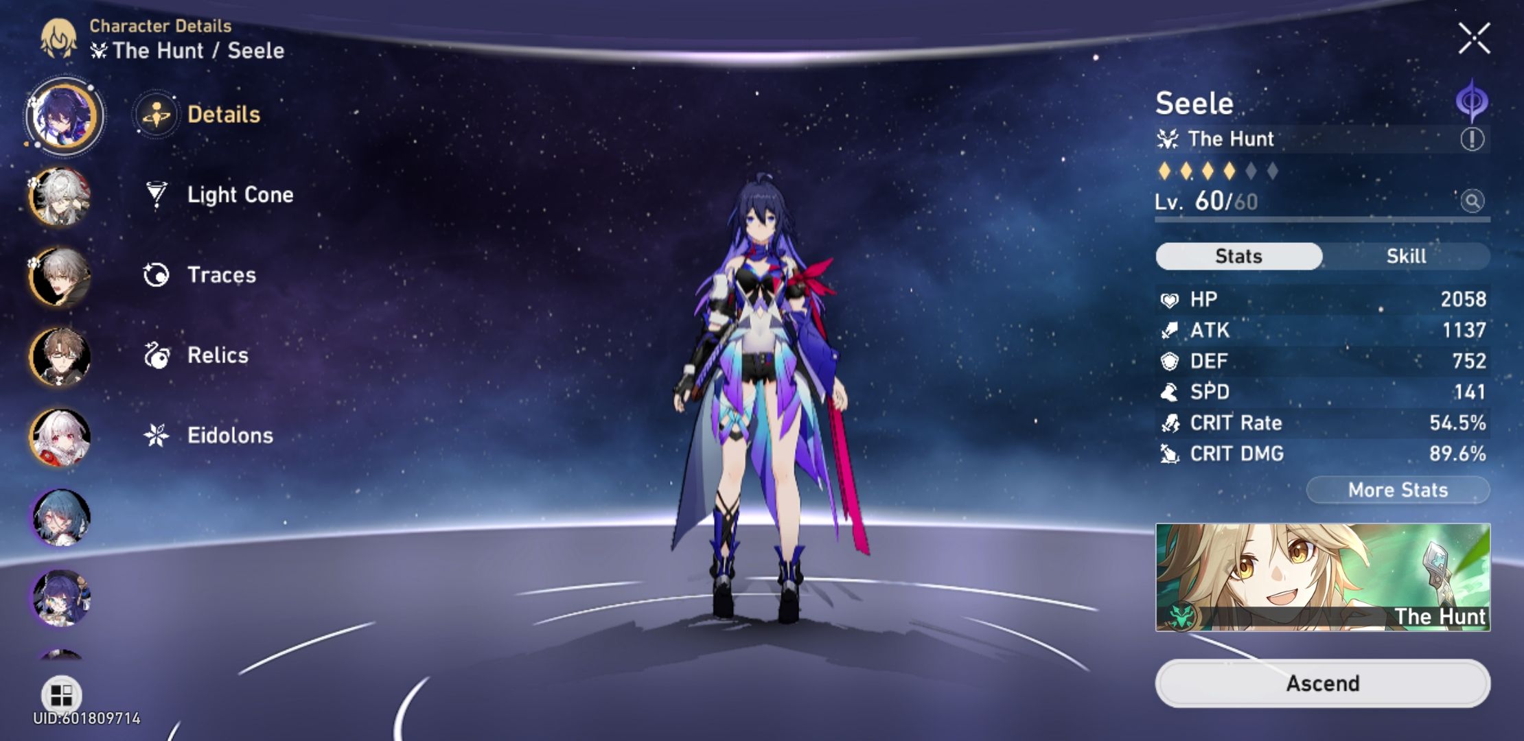 my E0 seele build (full build except gloves and link rope) Honkai: Star ...