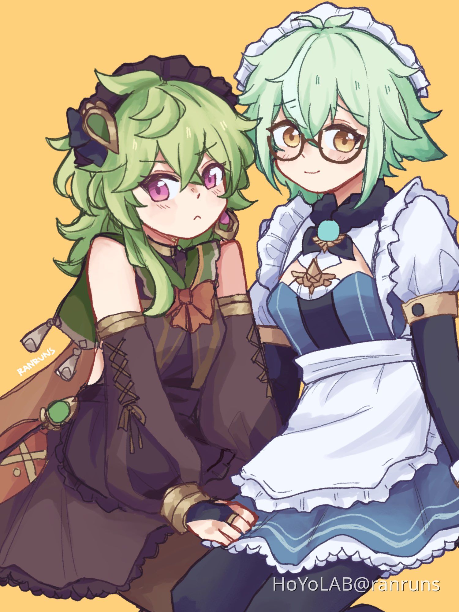 Maid Day Sucrose & Collei 🧪🌿 Genshin Impact | HoYoLAB