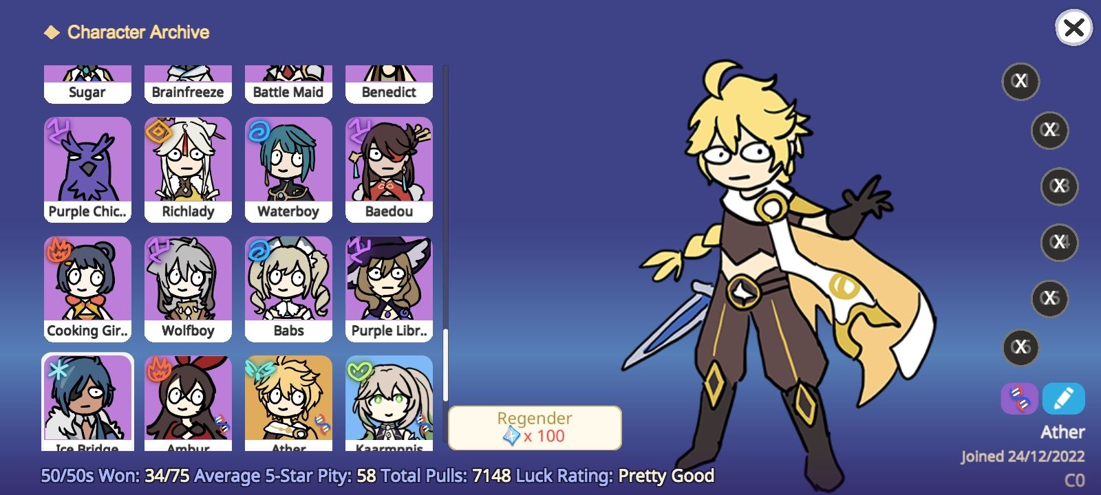 I have now gotten every single 5 a d 4 star ! (Silly wisher) Genshin ...