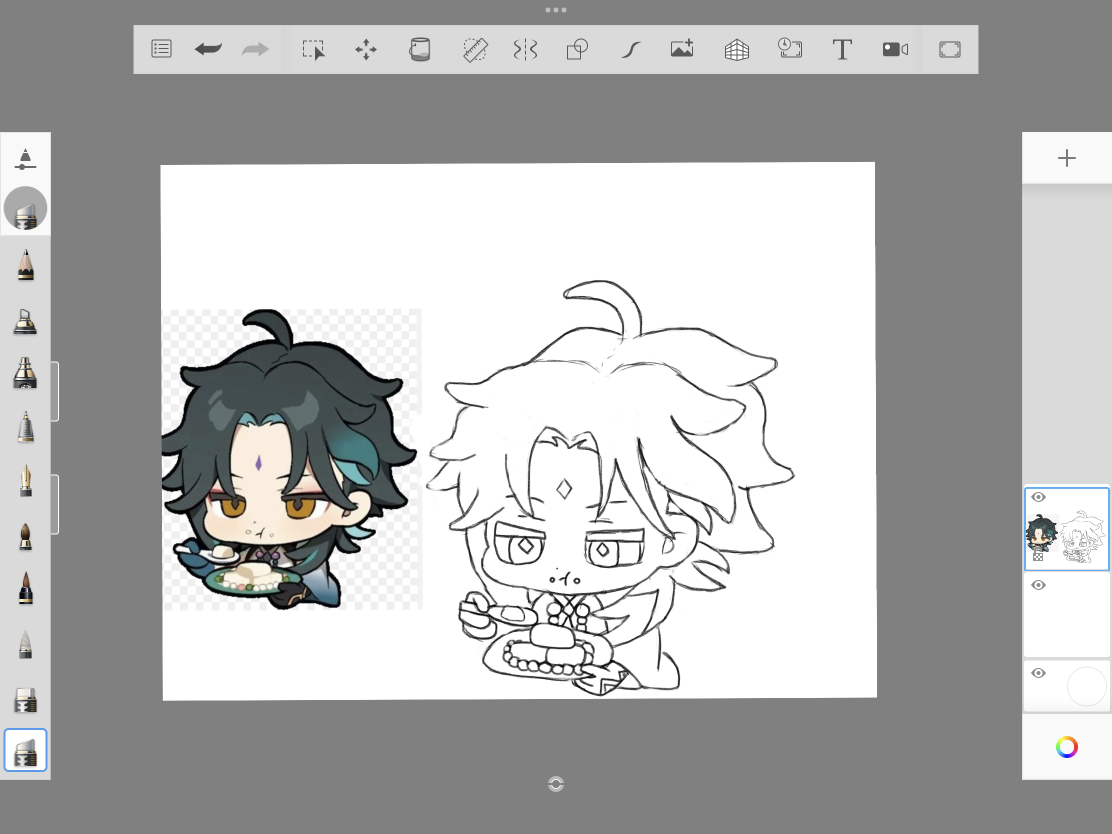 Xiao Sticker Drawing Genshin Impact | HoYoLAB