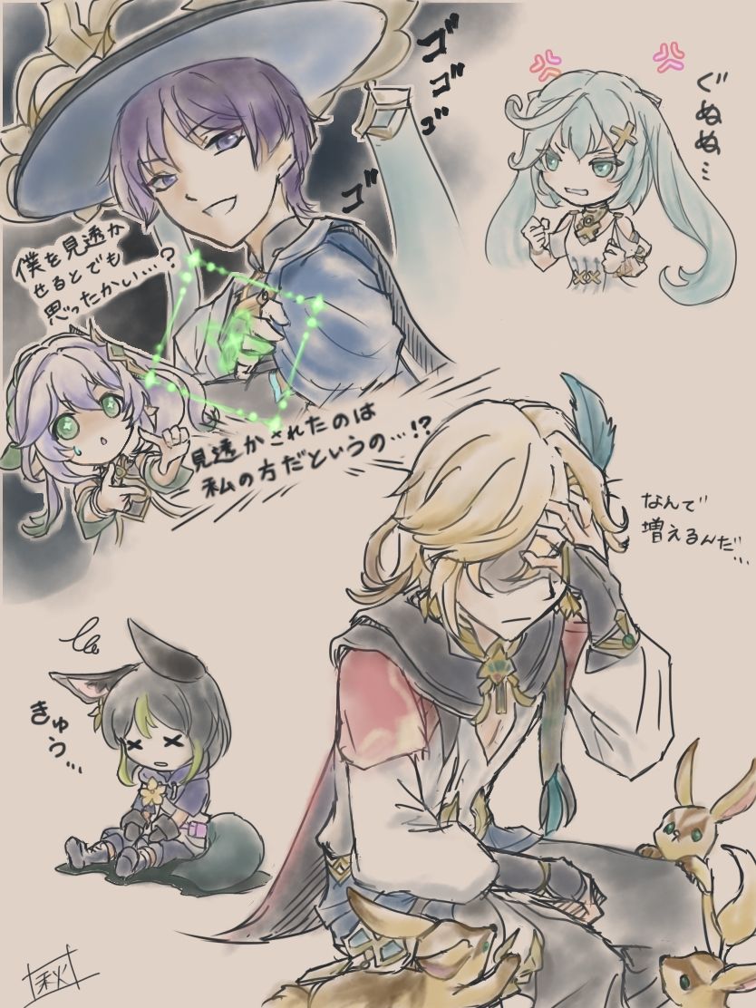 【v3.6】学院祭の思い出落描き │ Akademiya Extravaganza personal highlights Genshin ...