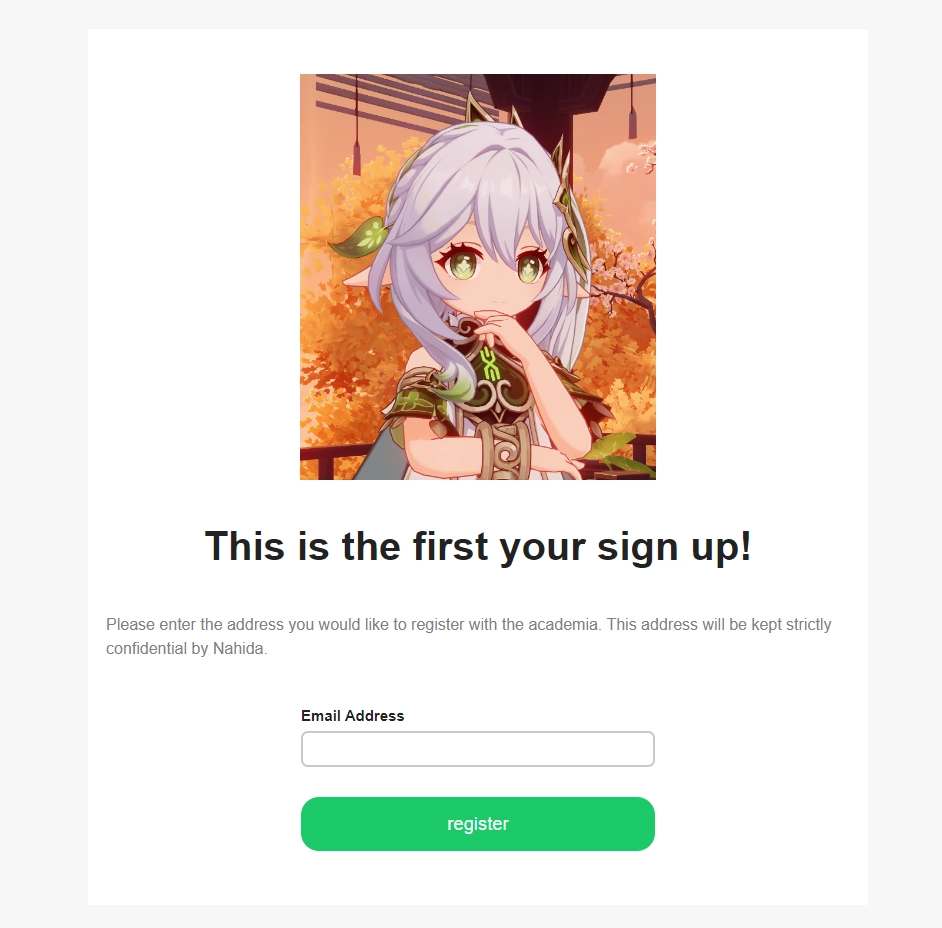 教令院の登録サイトを作ってみた Genshin Impact | HoYoLAB