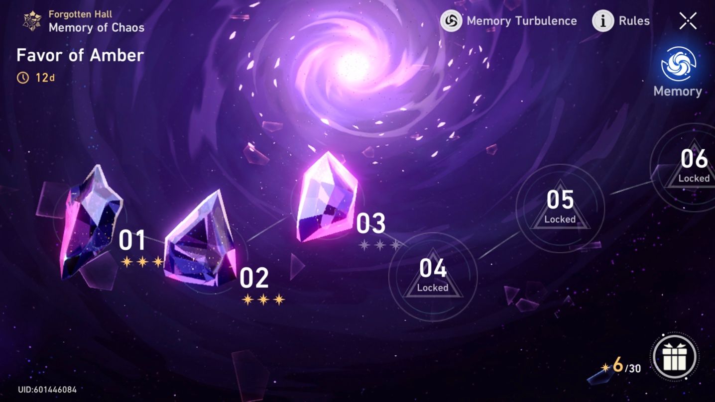 Forgotten Chaos Memory Hall Fase 2 Seele & Jing Yuan 3 Stars Clear ...