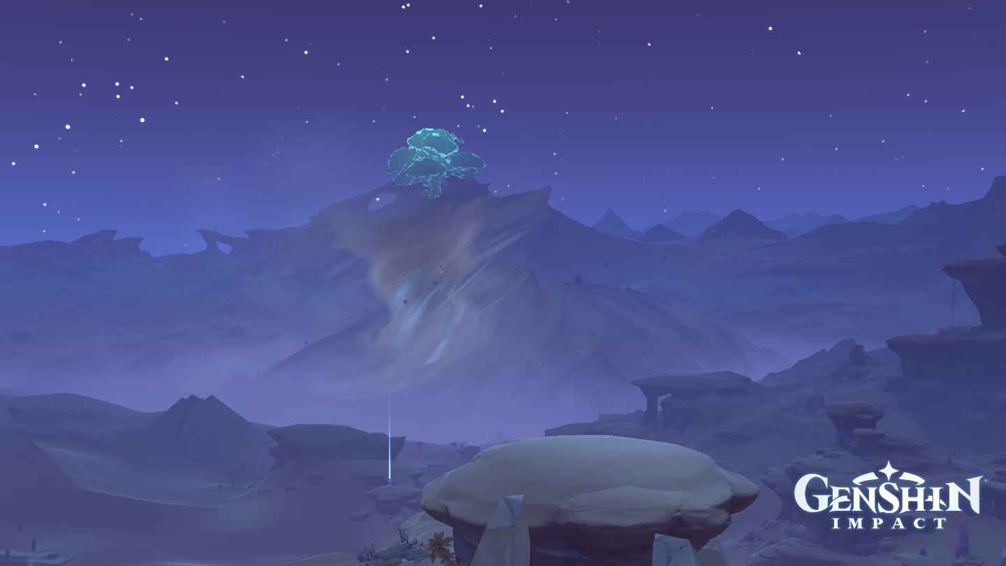 Sumeru Desert divine tree aligned with tornado Genshin Impact | HoYoLAB