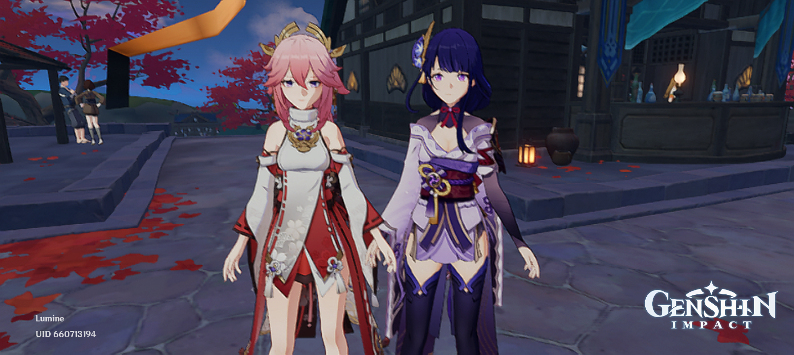 Ship Ei X Yae Miko Genshin Impact Hoyolab 5025