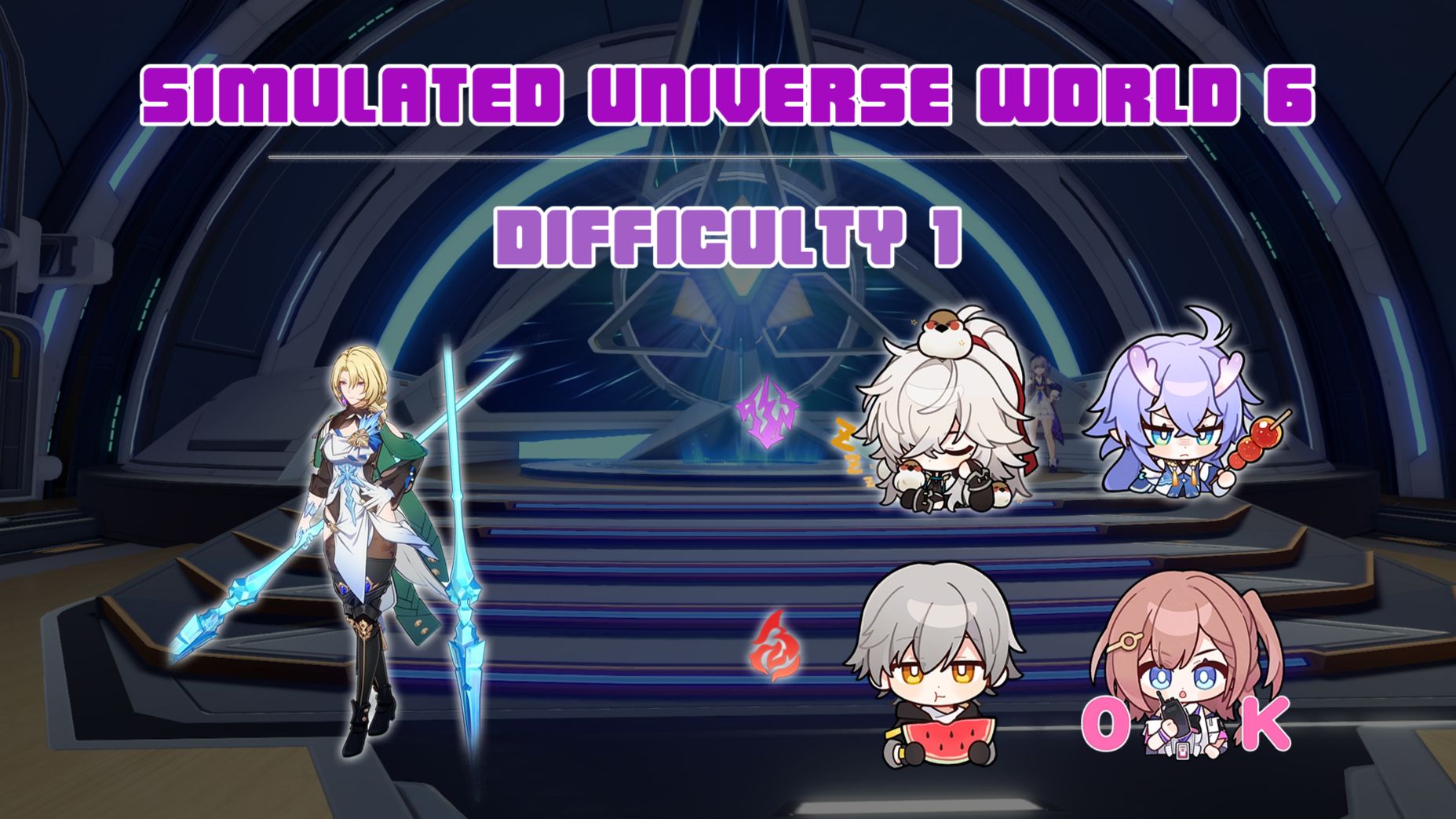 F2P Jing Yuan in Simulated Universe World 6 | Difficulty 1 Honkai: Star Rail | HoYoLAB