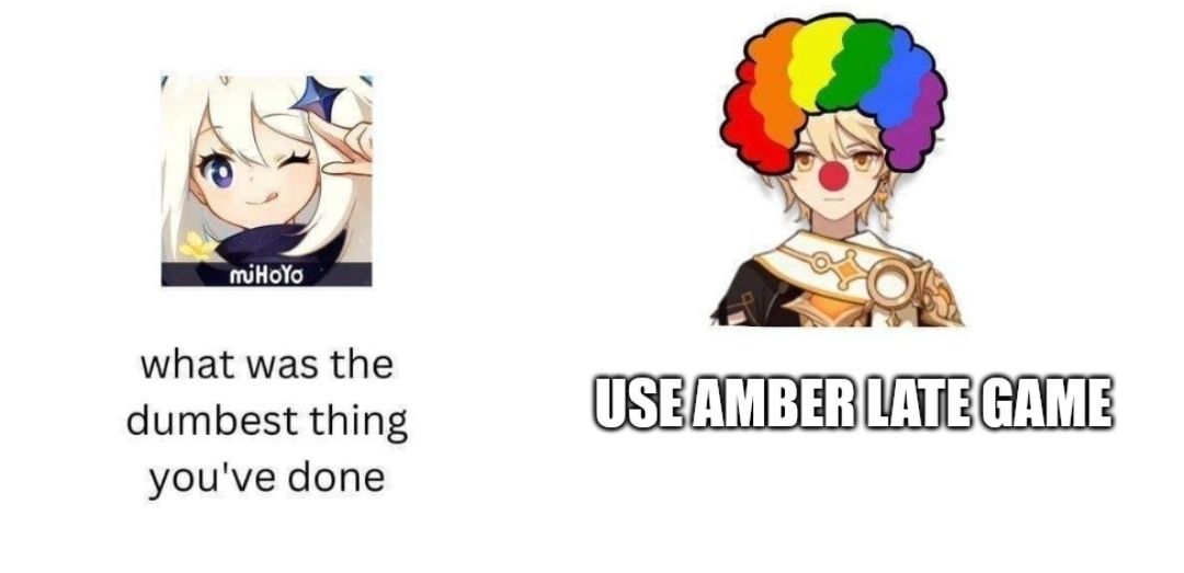 Don't ever use amber Genshin Impact | HoYoLAB