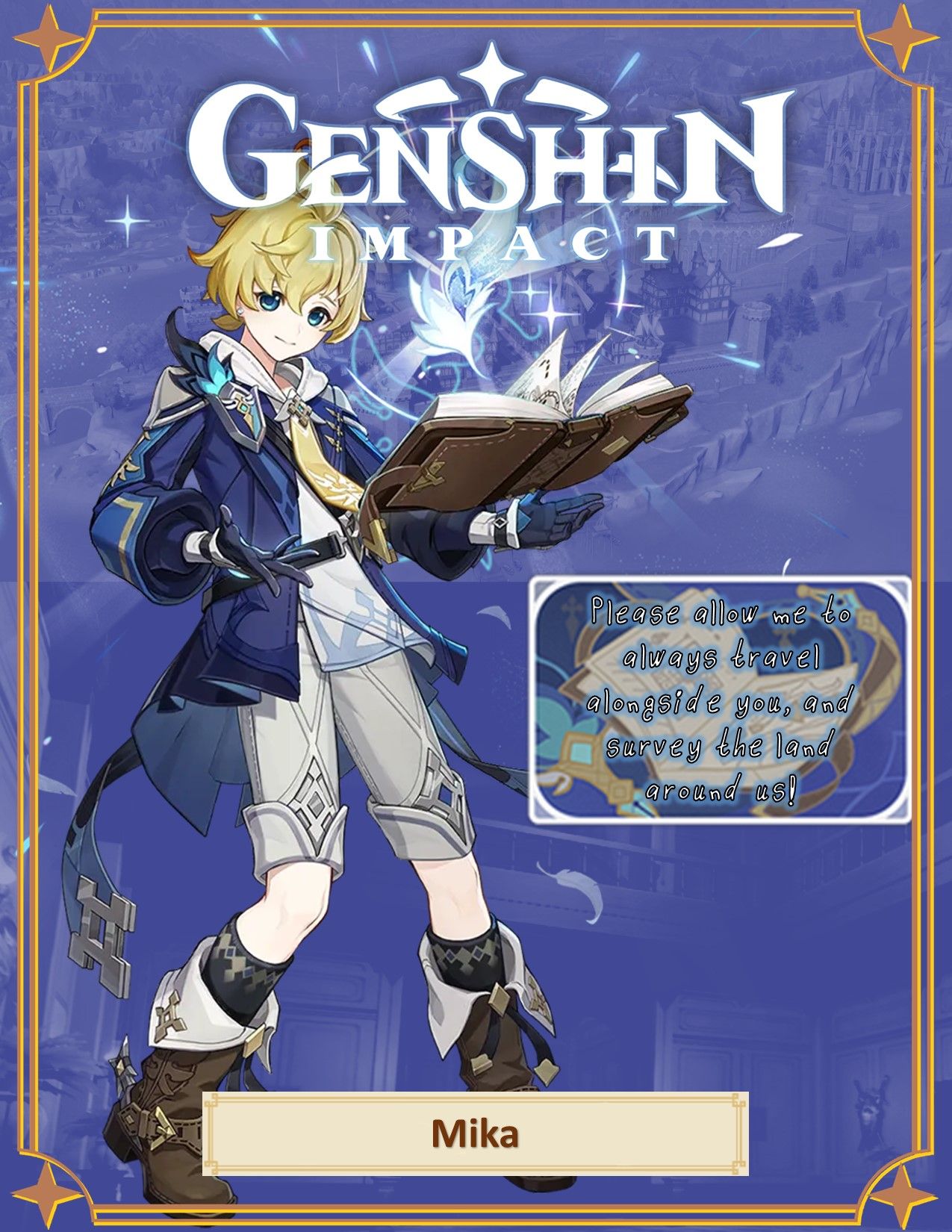 Mika Poster!! :D Genshin Impact | HoYoLAB