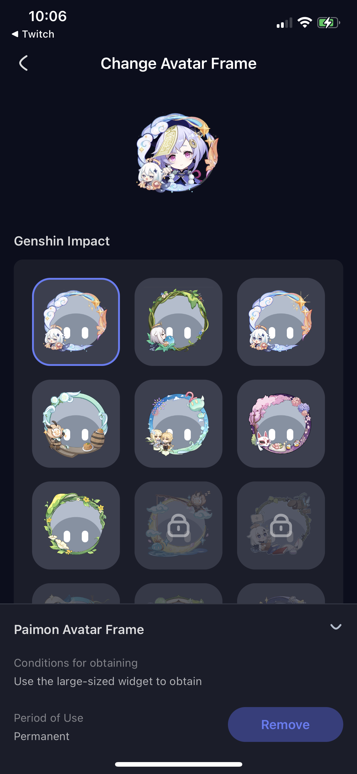 I got the cool moving frame pog Genshin Impact | HoYoLAB