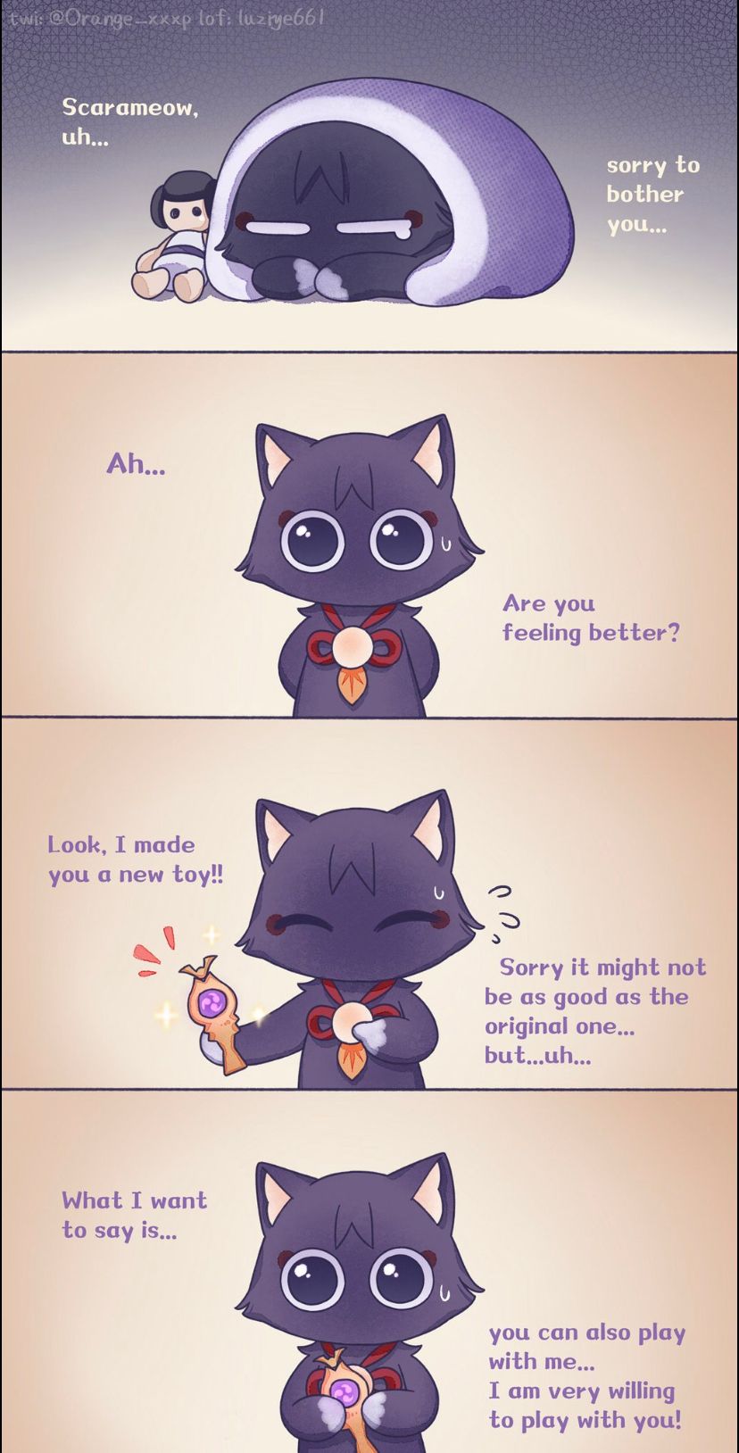 pt. 2 of scarameow and kabukimeow!! Genshin Impact | HoYoLAB