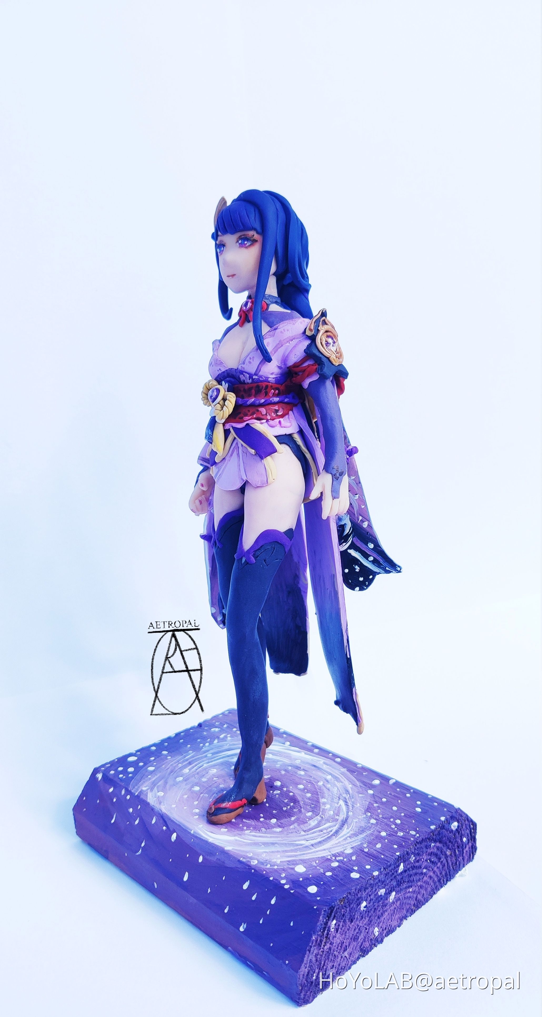 Handmade Raiden Shogun clay figure Genshin Impact | HoYoLAB