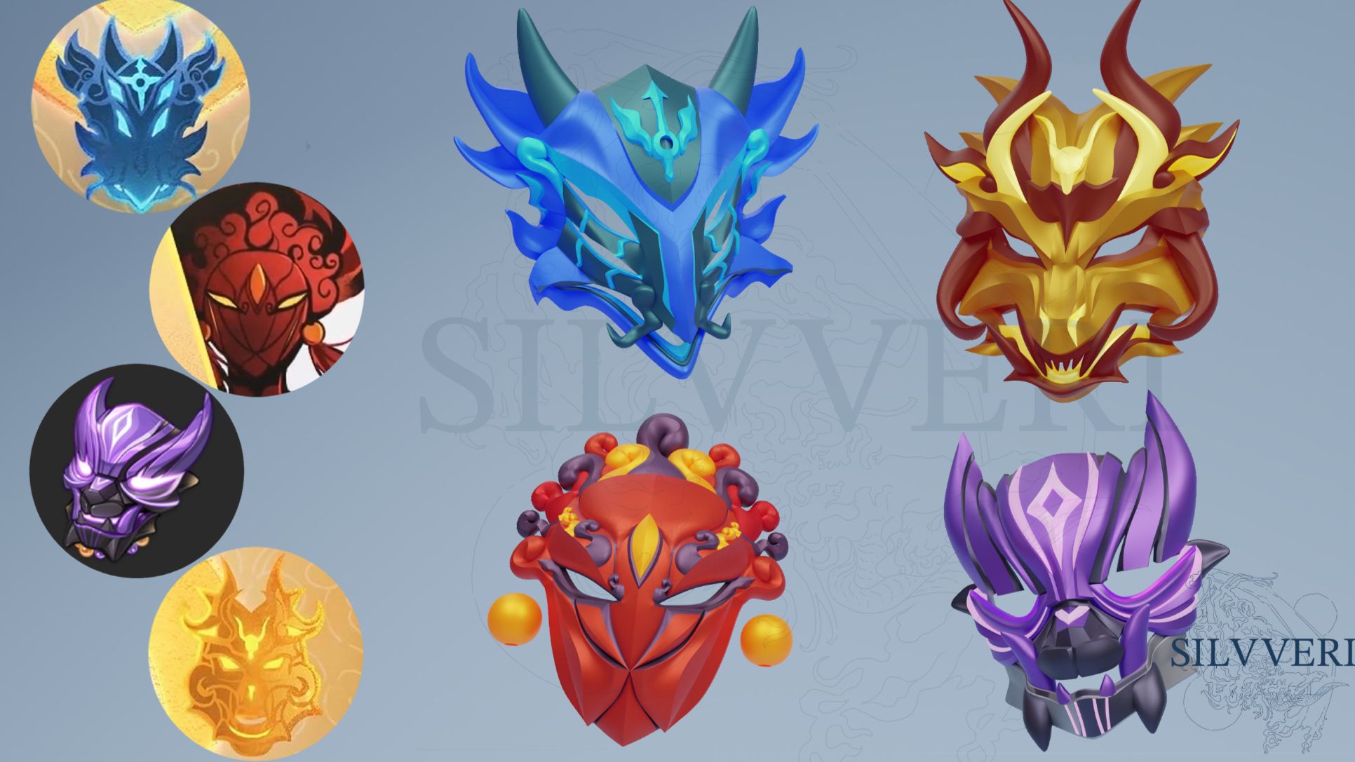 My WIP 3D Printable Yaksha Masks! Genshin Impact | HoYoLAB