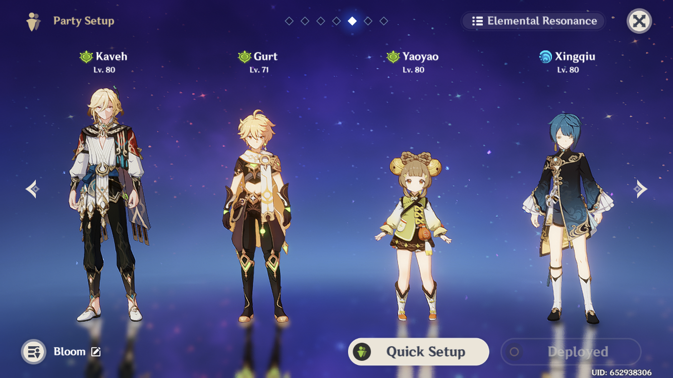 bloom team without nilou Genshin Impact | HoYoLAB