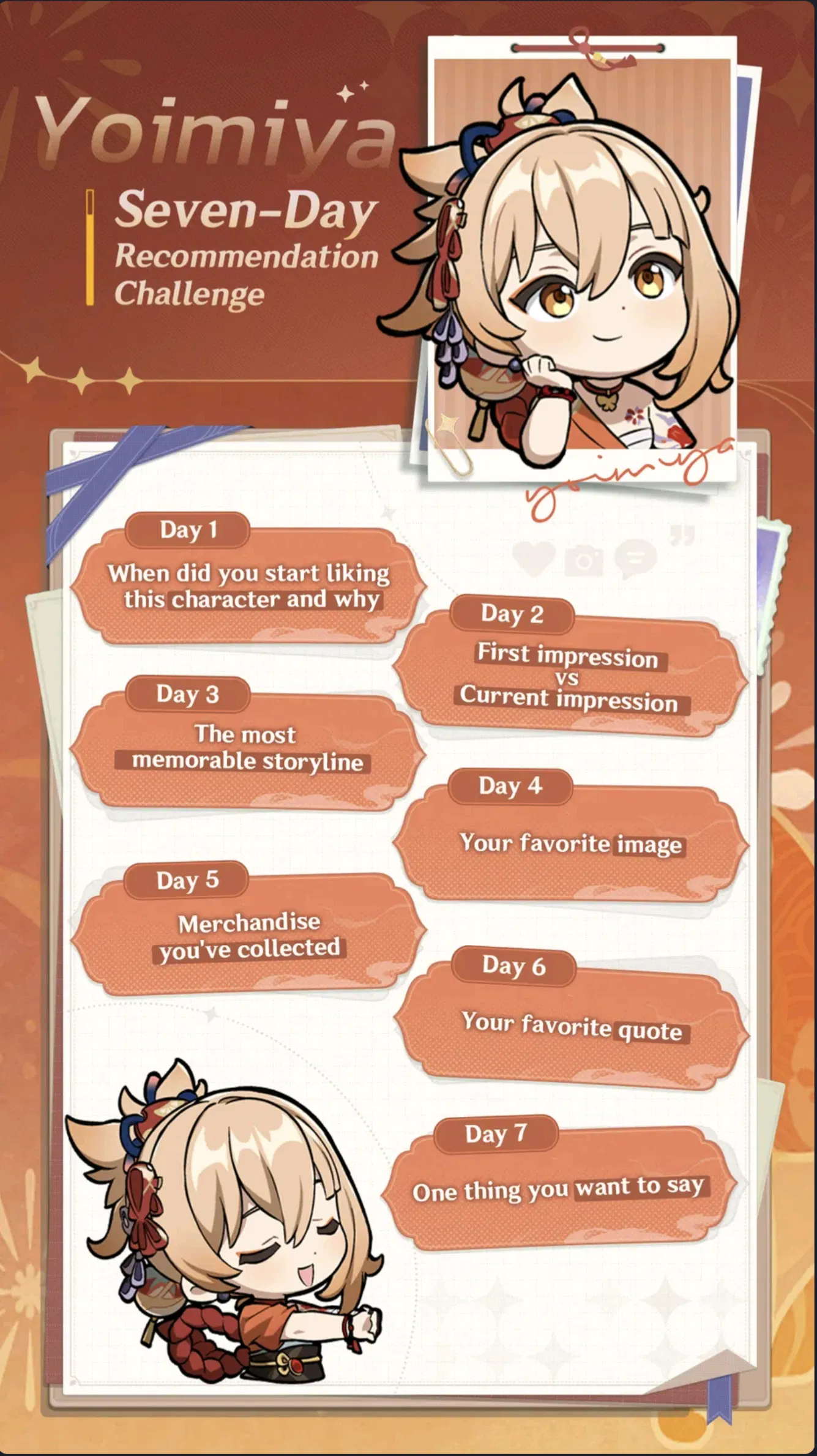 7 day challenge: Yoymiya (day 7) Genshin Impact | HoYoLAB