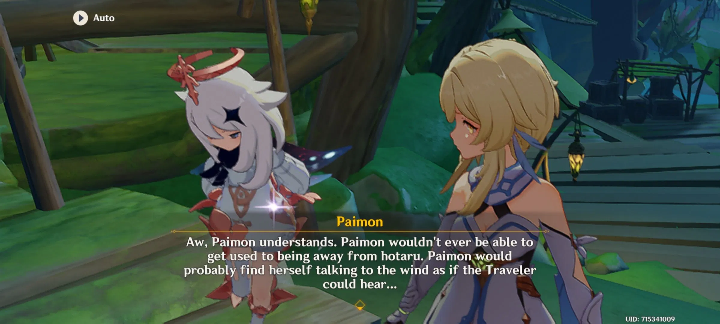 This was literally so sad when I thought about paimon's words— Genshin ...