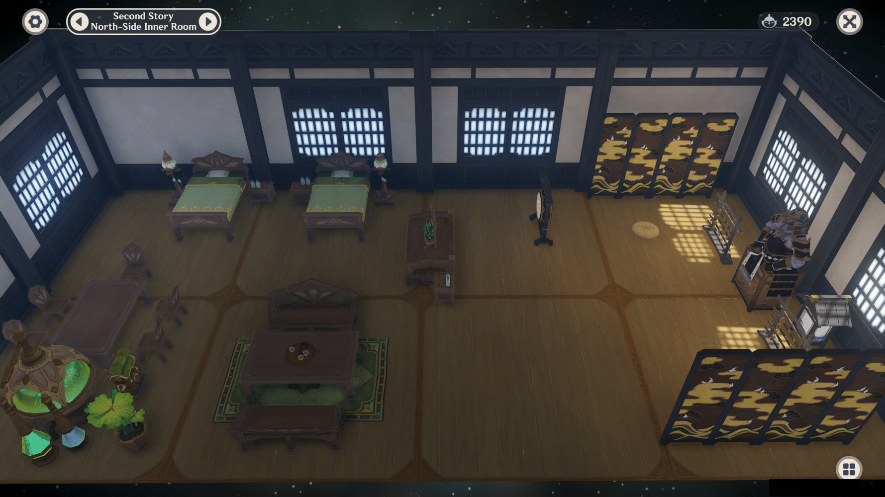 Indoor Inazuma Mansion Build with all Character Sets for the Serenitea ...