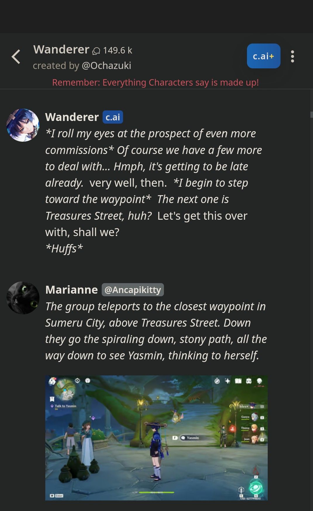 Some favorite moments with this A.I. of Wanderer/Scara. I like looking ...