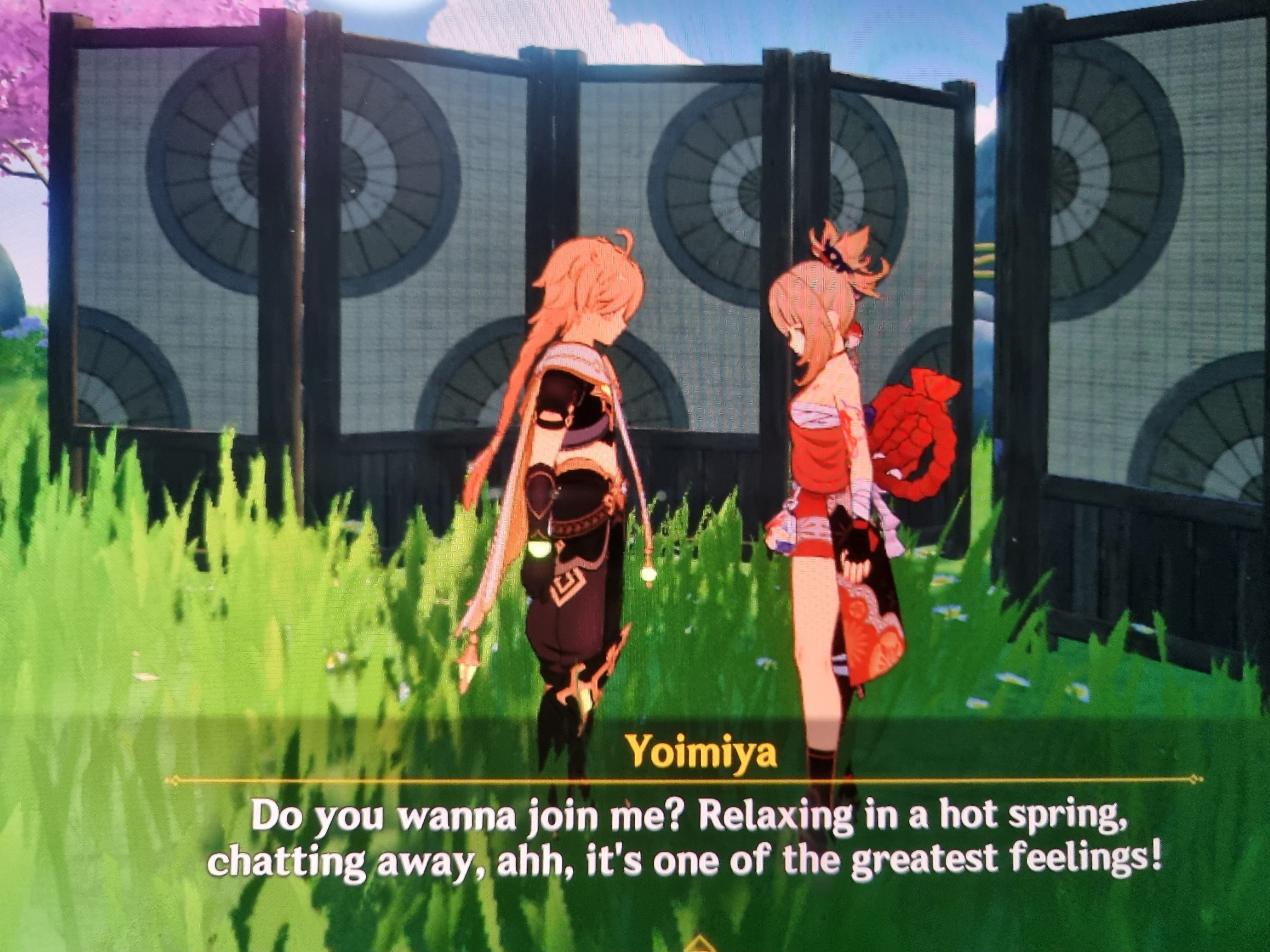 Err... relaxing in the hot spring together...? ♨️ Genshin Impact | HoYoLAB