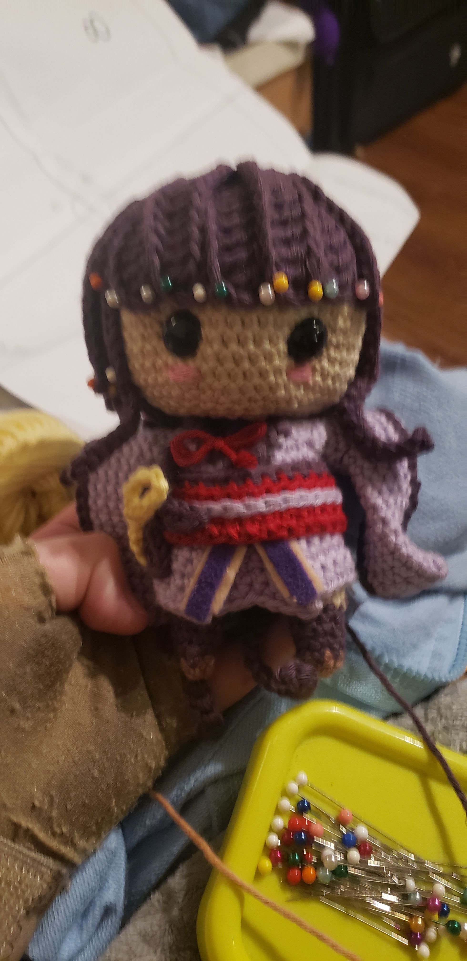 WIP - Raiden Shogun (pattern by ****oocrafts on kofi) Genshin Impact ...