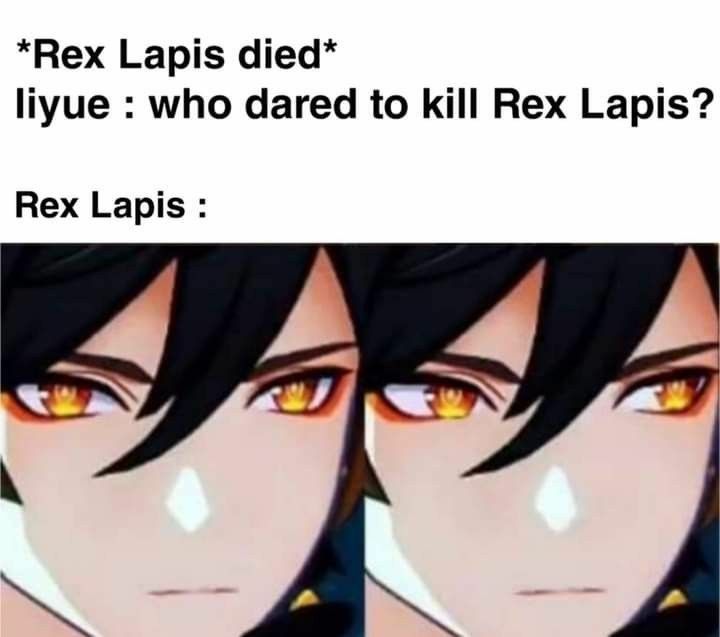 Rex Lapis himself pretending to not know anything 🤣🤣 Genshin Impact | HoYoLAB