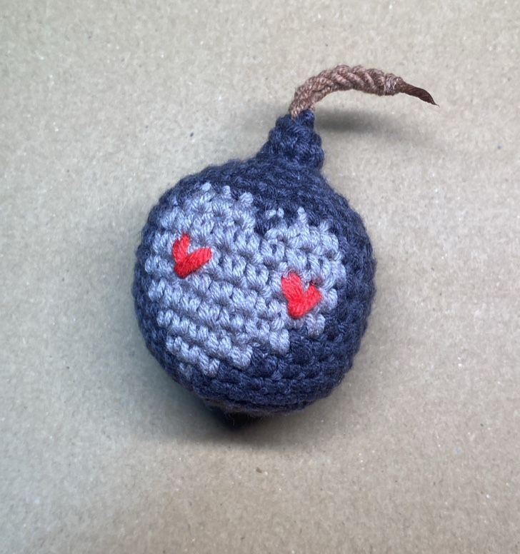 I crocheted Sampo’s bomb
